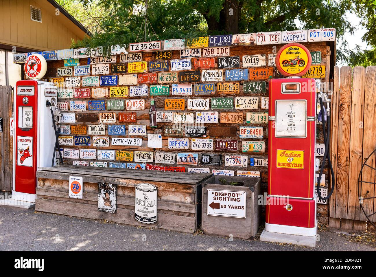A Display at the Hole in the Rock Tourist stop in Southwest Arizona ...