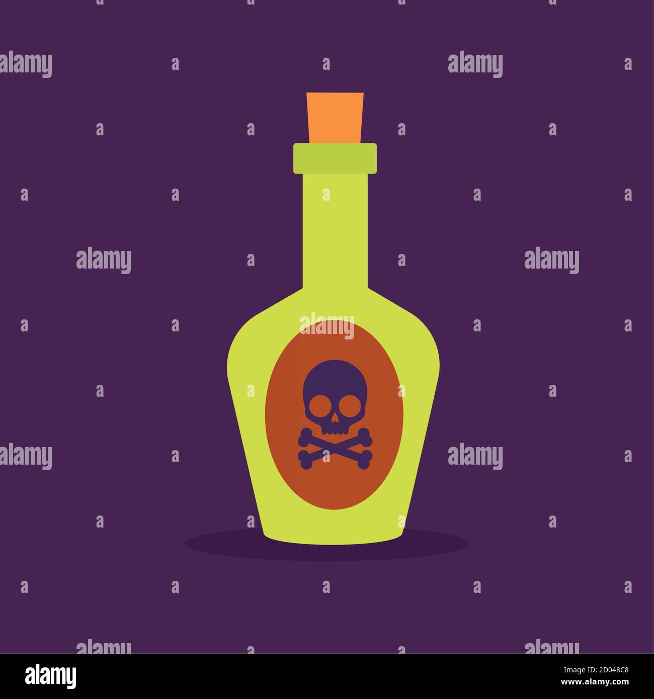 Poison bottle icon. Halloween season icon - Vector Stock Vector Image ...