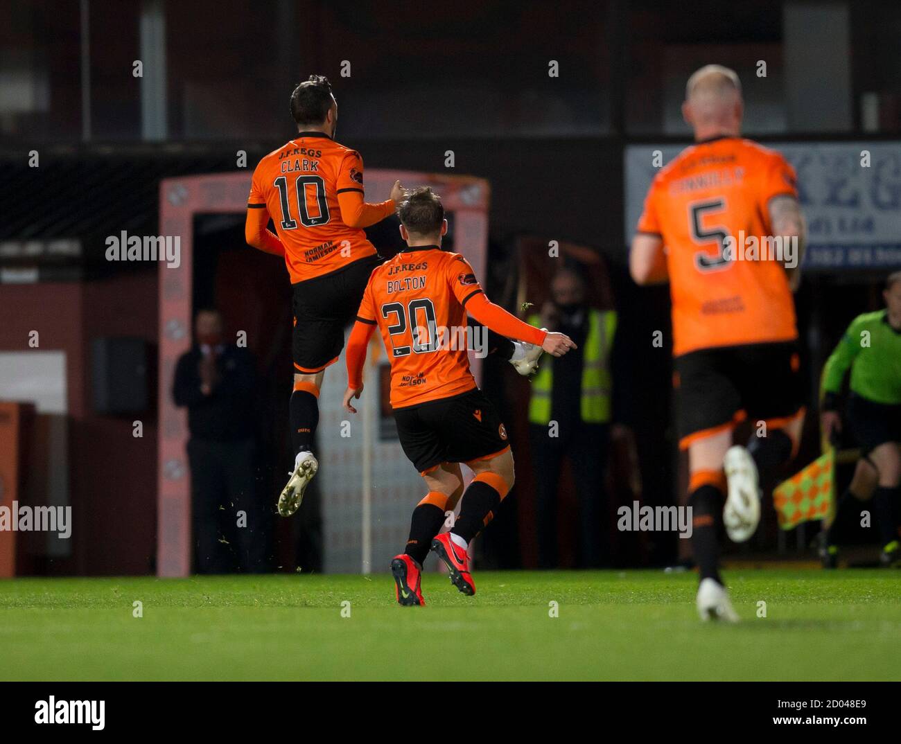 Tannadice Park, Dundee, UK. 2nd Oct, 2020. Scottish Premiership ...