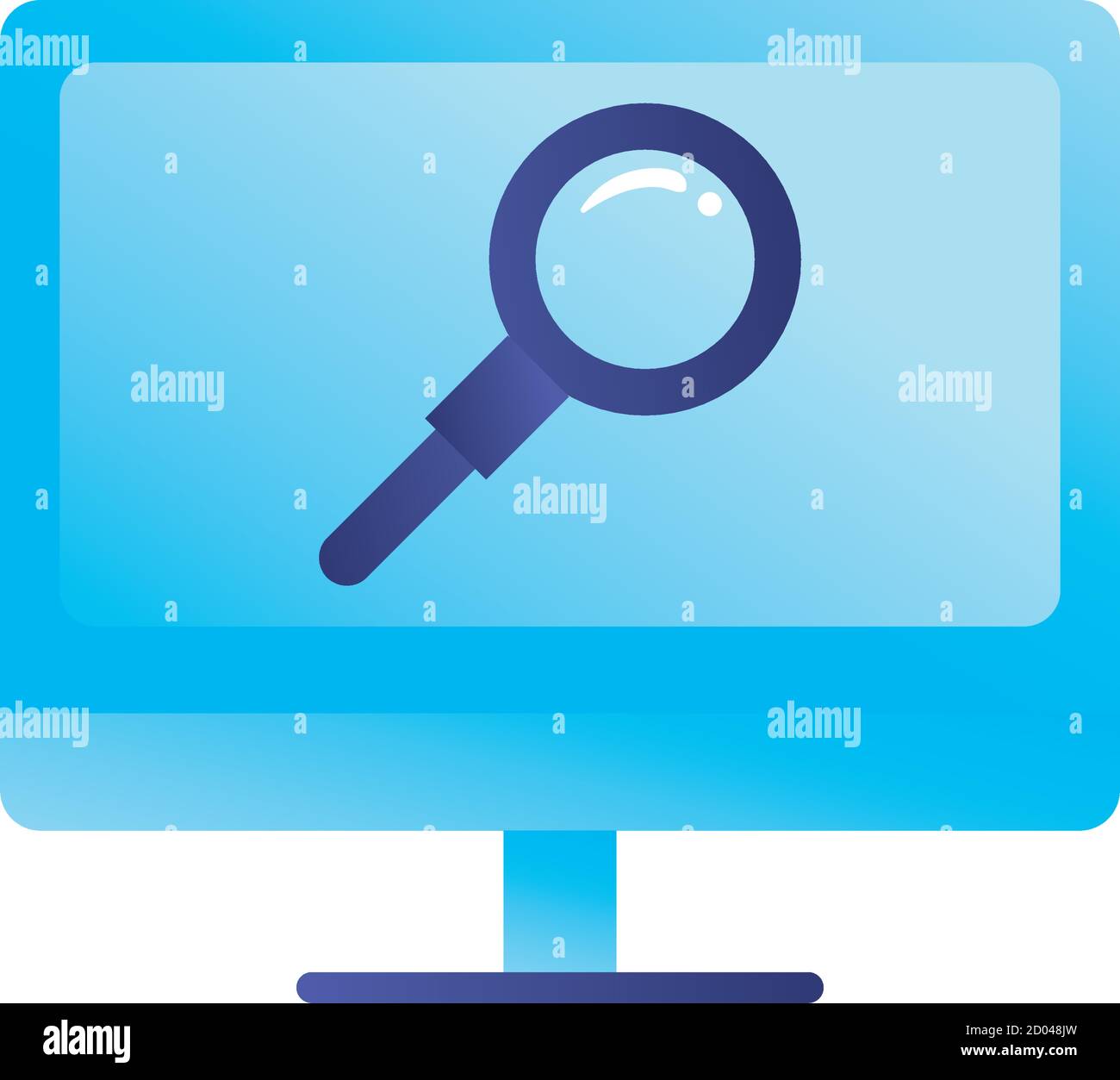 lupe in computer gradient style icon design, search tool and magnifying glass theme Vector ...