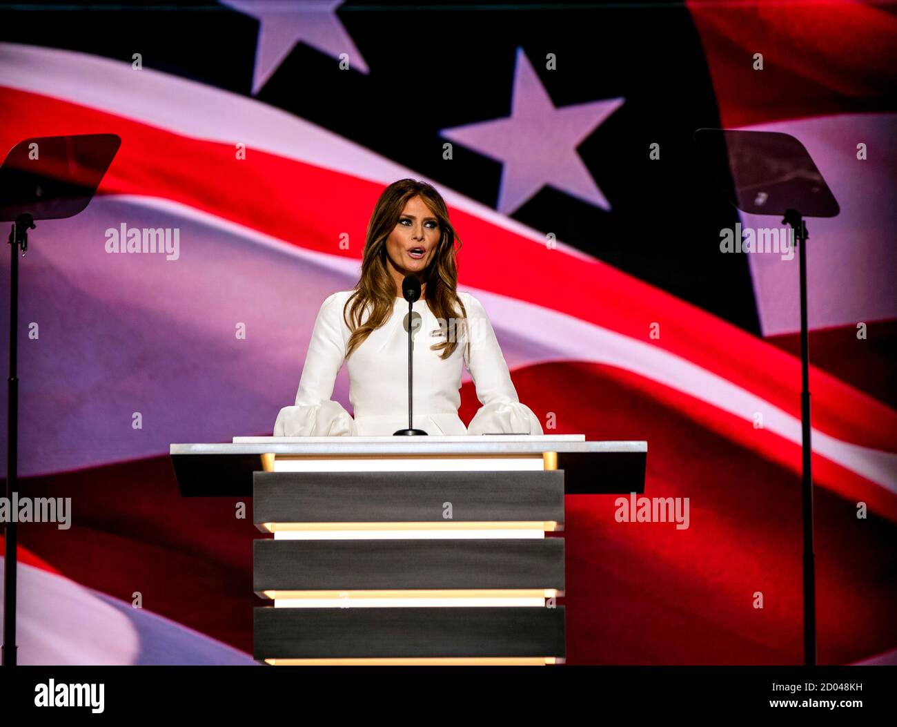 Cleveland Ohio, USA, 18th July, 2016 Future First Lady Melania Trump ...
