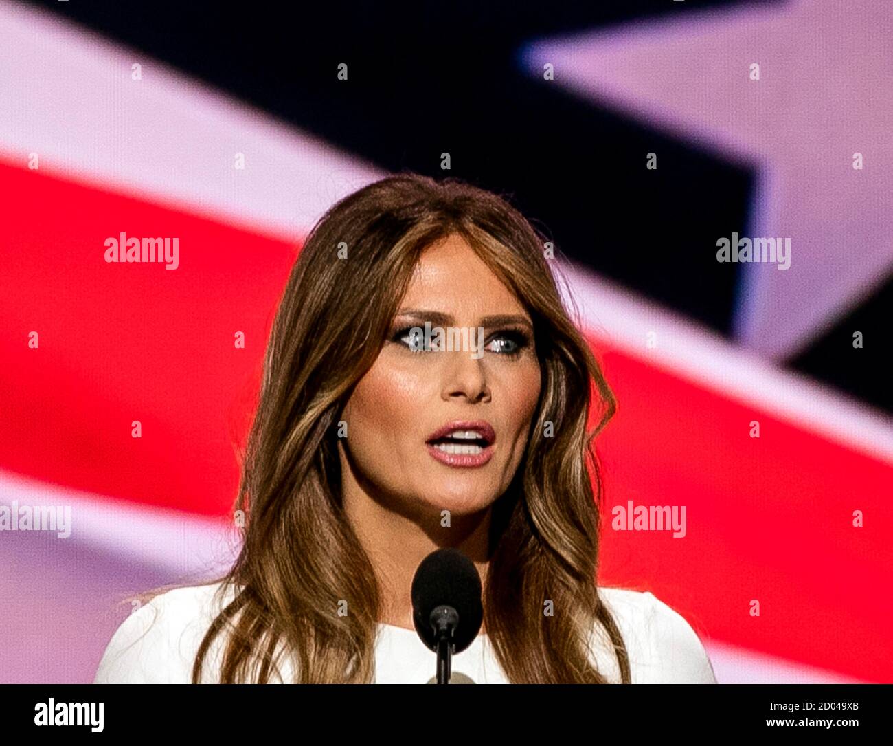 Cleveland Ohio, USA, 18th July, 2016 Future First Lady Melania Trump ...