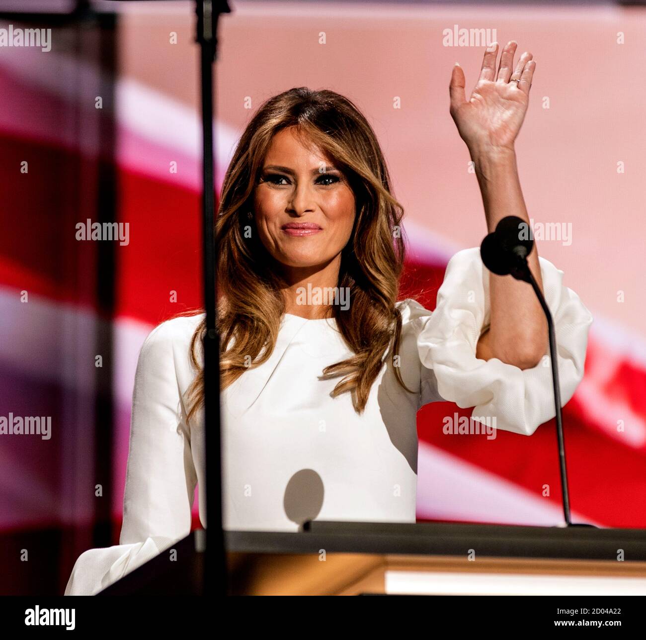 Cleveland Ohio, USA, 18th July, 2016 Future First Lady Melania Trump ...