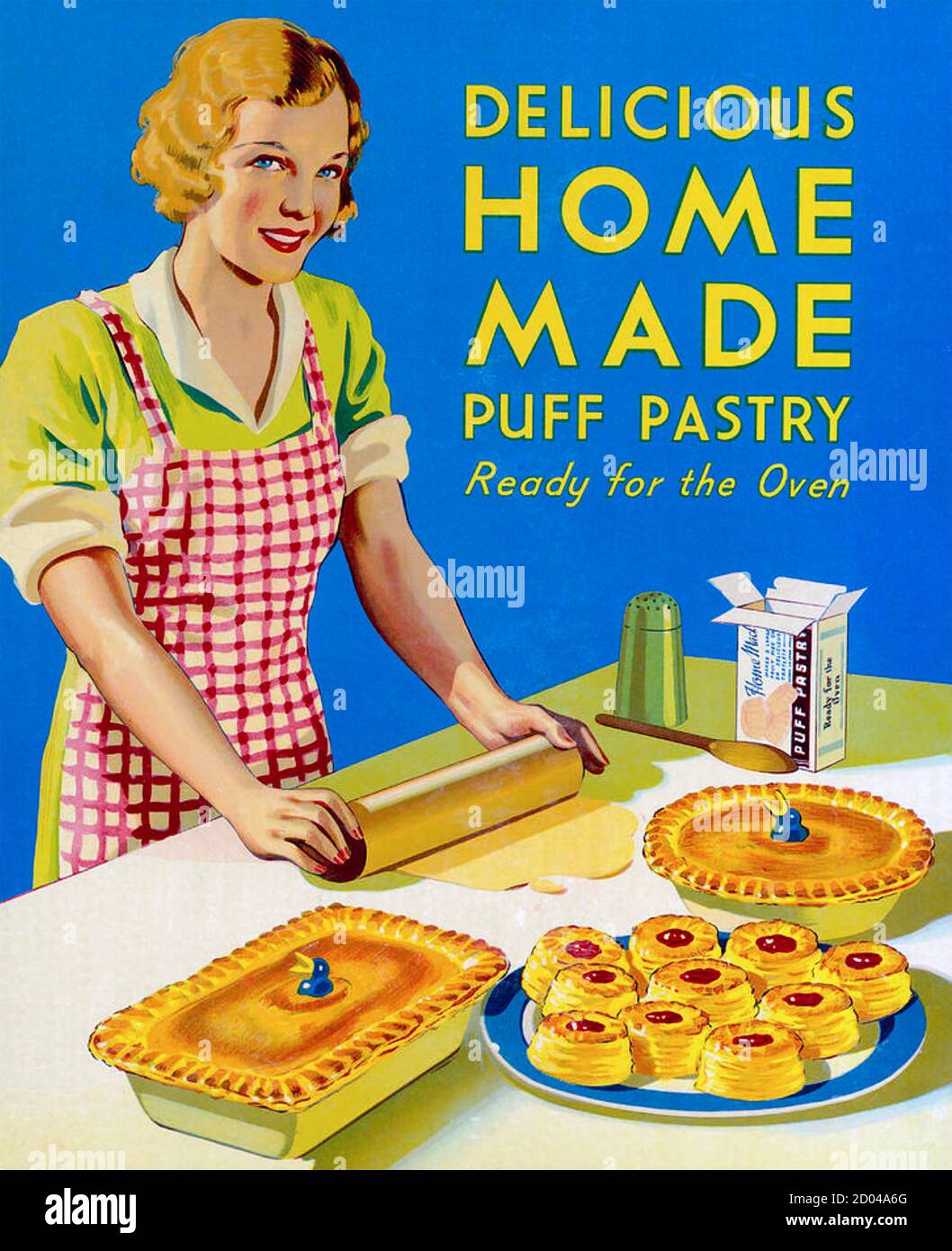 PUFF PASTRY advert 1933 Stock Photo - Alamy