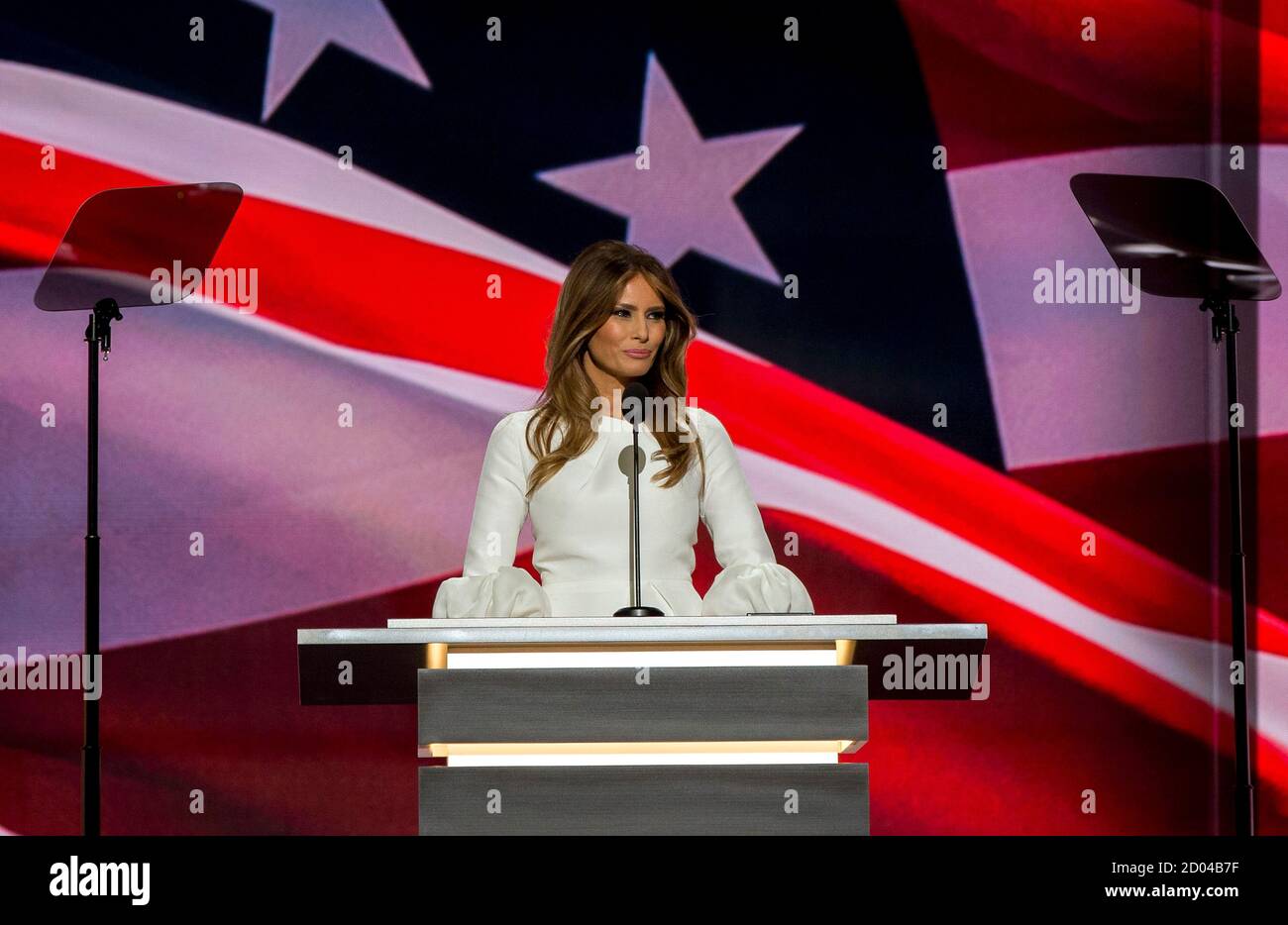 Cleveland Ohio, USA, 18th July, 2016 Future First Lady Melania Trump ...