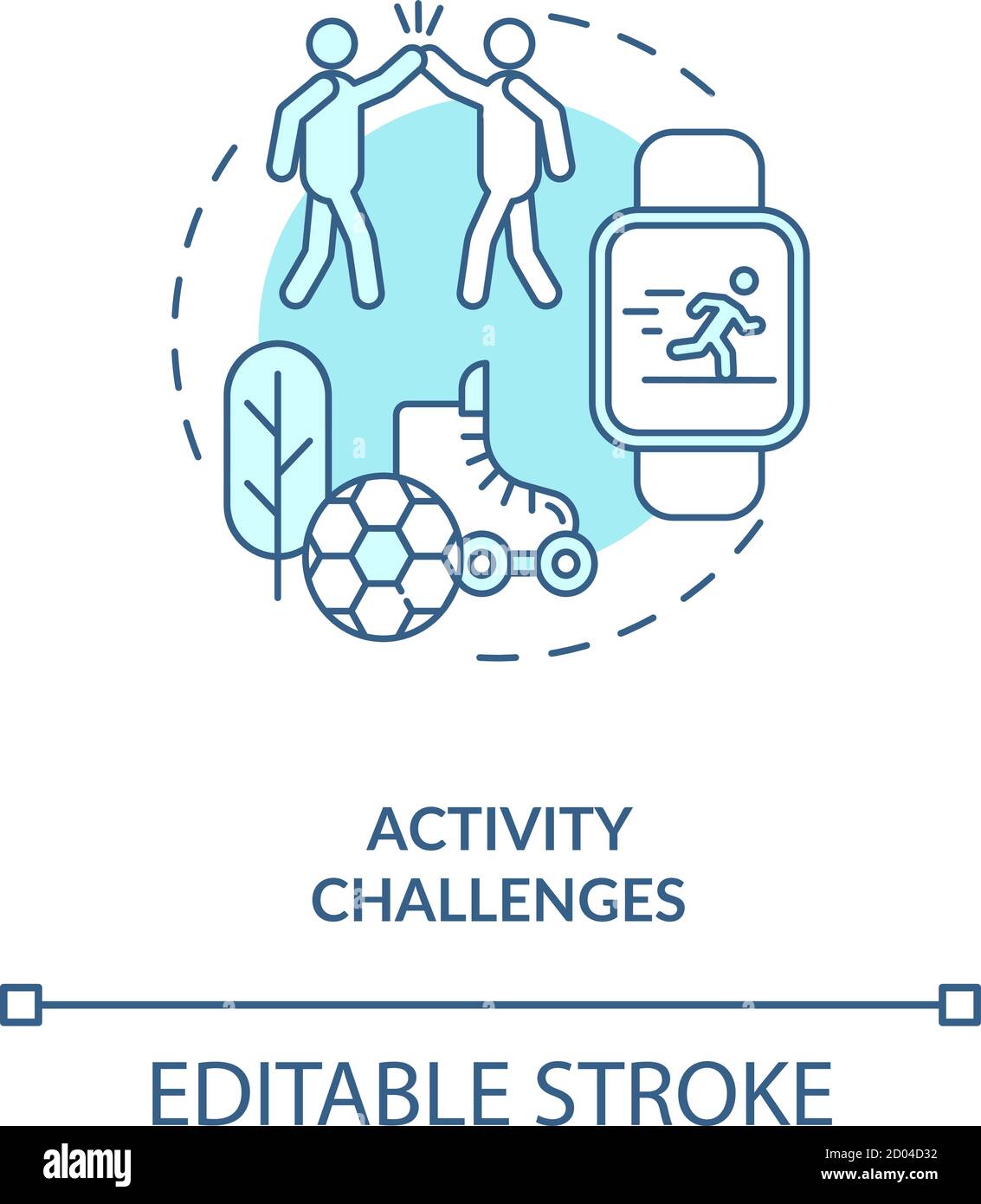 Activity challenges concept icon Stock Vector Image & Art - Alamy