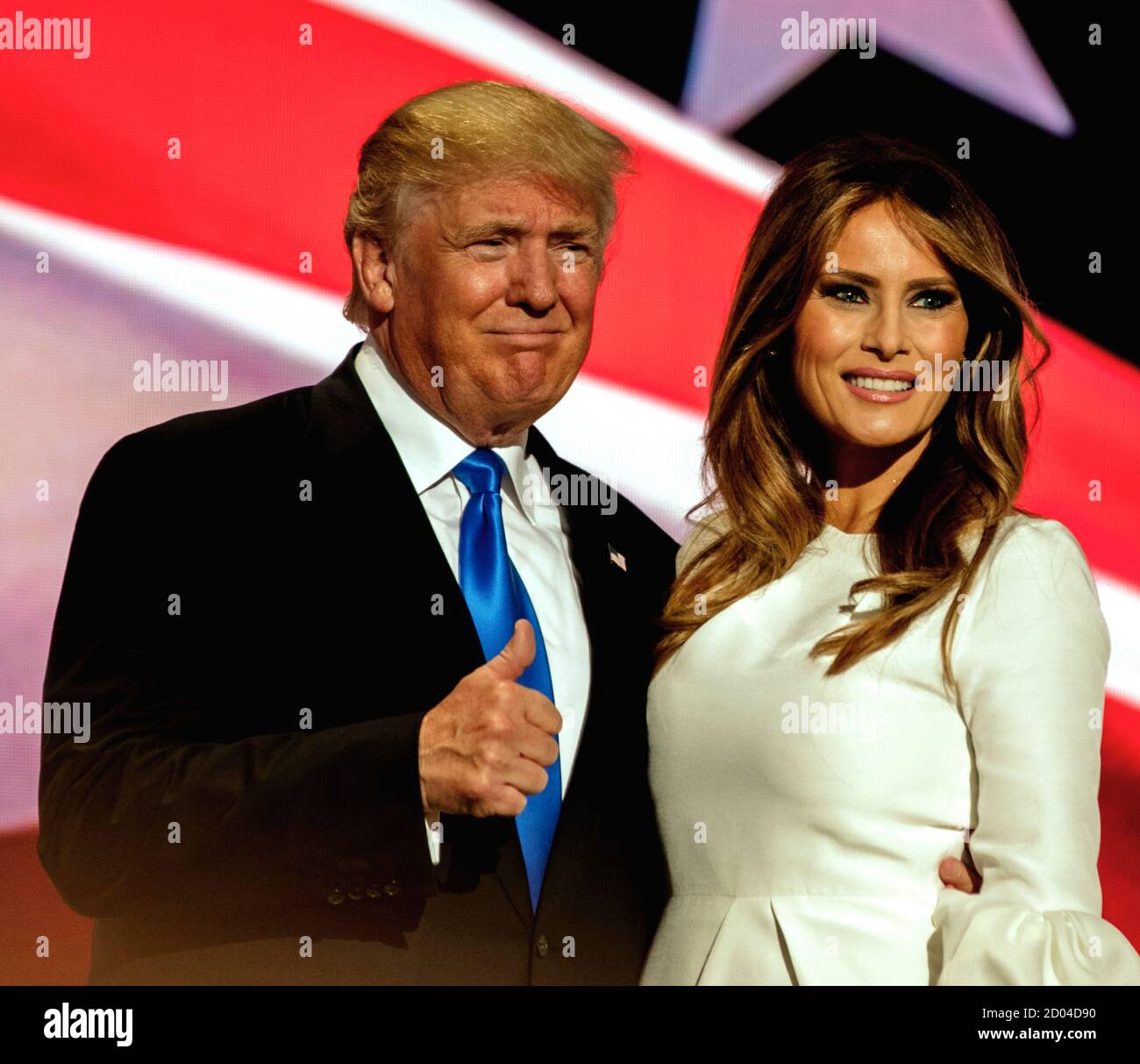 Melania donald trump kiss hi-res stock photography and images - Alamy