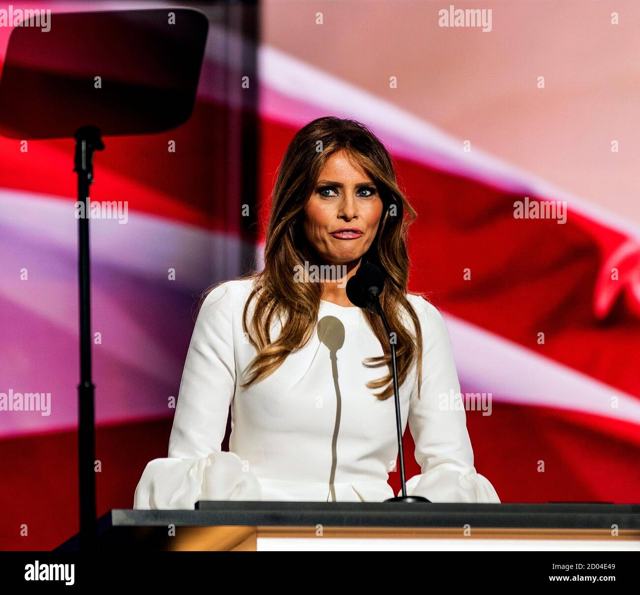 Cleveland Ohio, USA, 18th July, 2016 Future First Lady Melania Trump ...