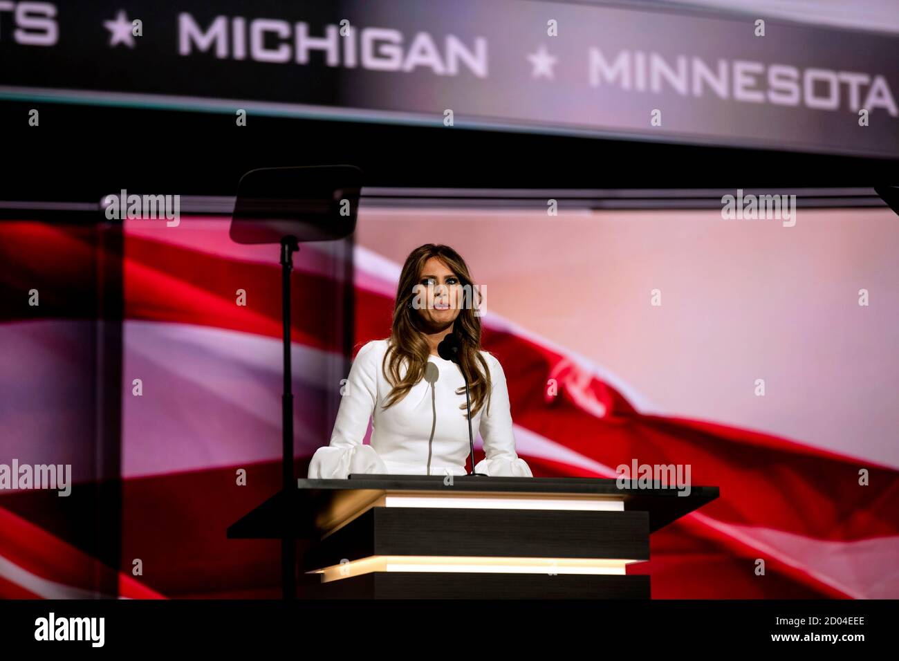 Cleveland Ohio, USA, 18th July, 2016 Future First Lady Melania Trump ...