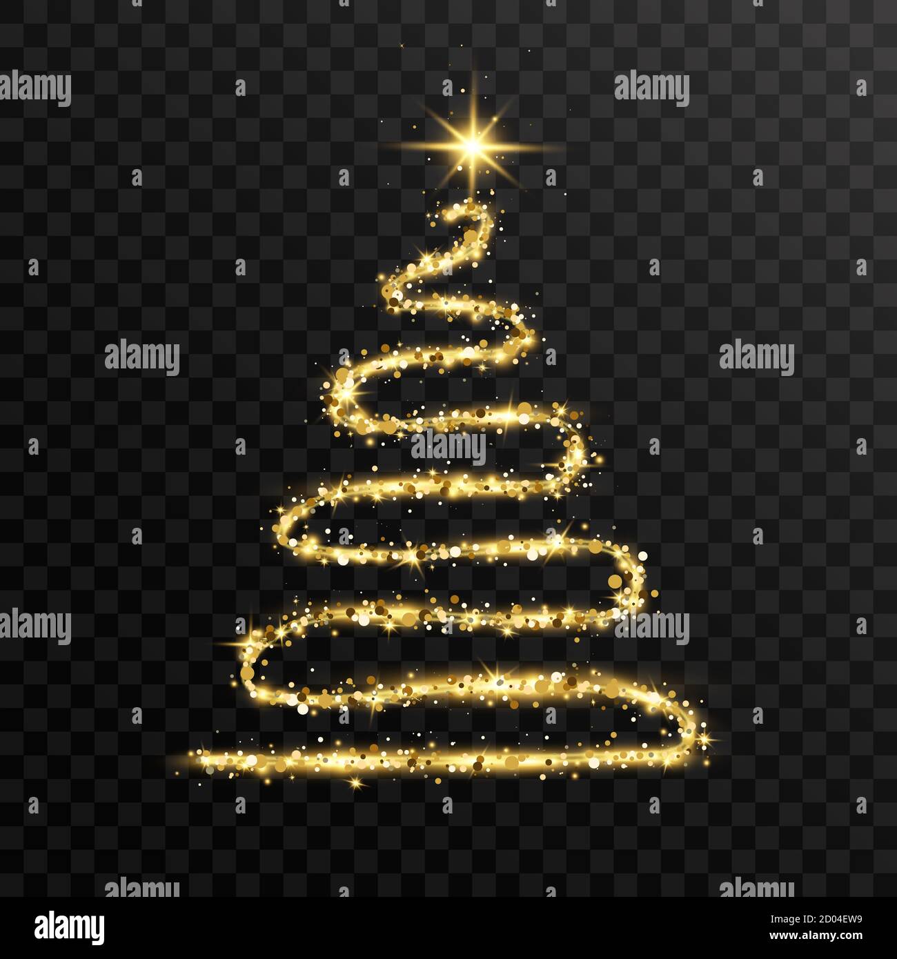 Christmas lights concept gold Stock Vector Images - Alamy
