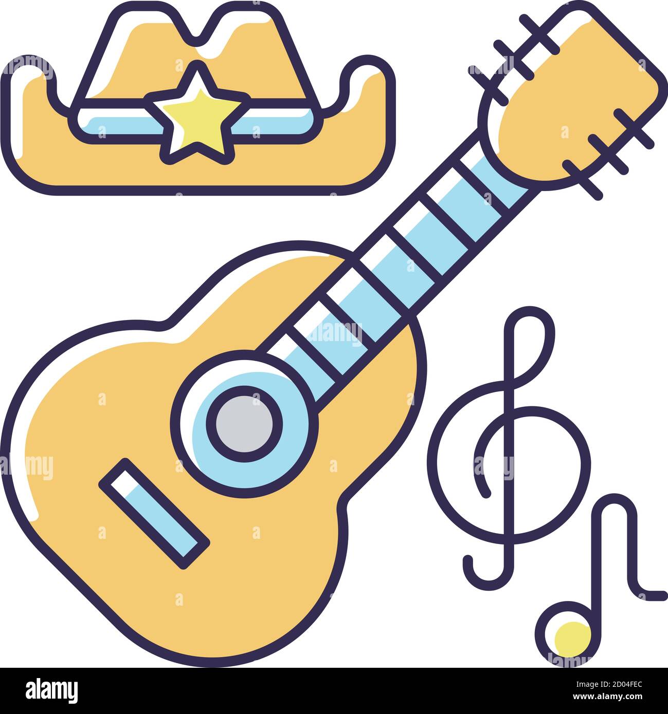 Country music icon Stock Vector Images - Alamy