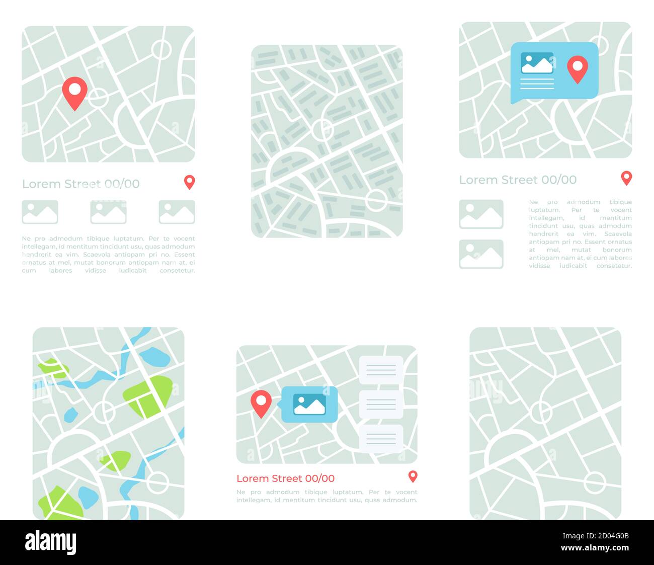 GPS UI elements kit Stock Vector Image & Art - Alamy