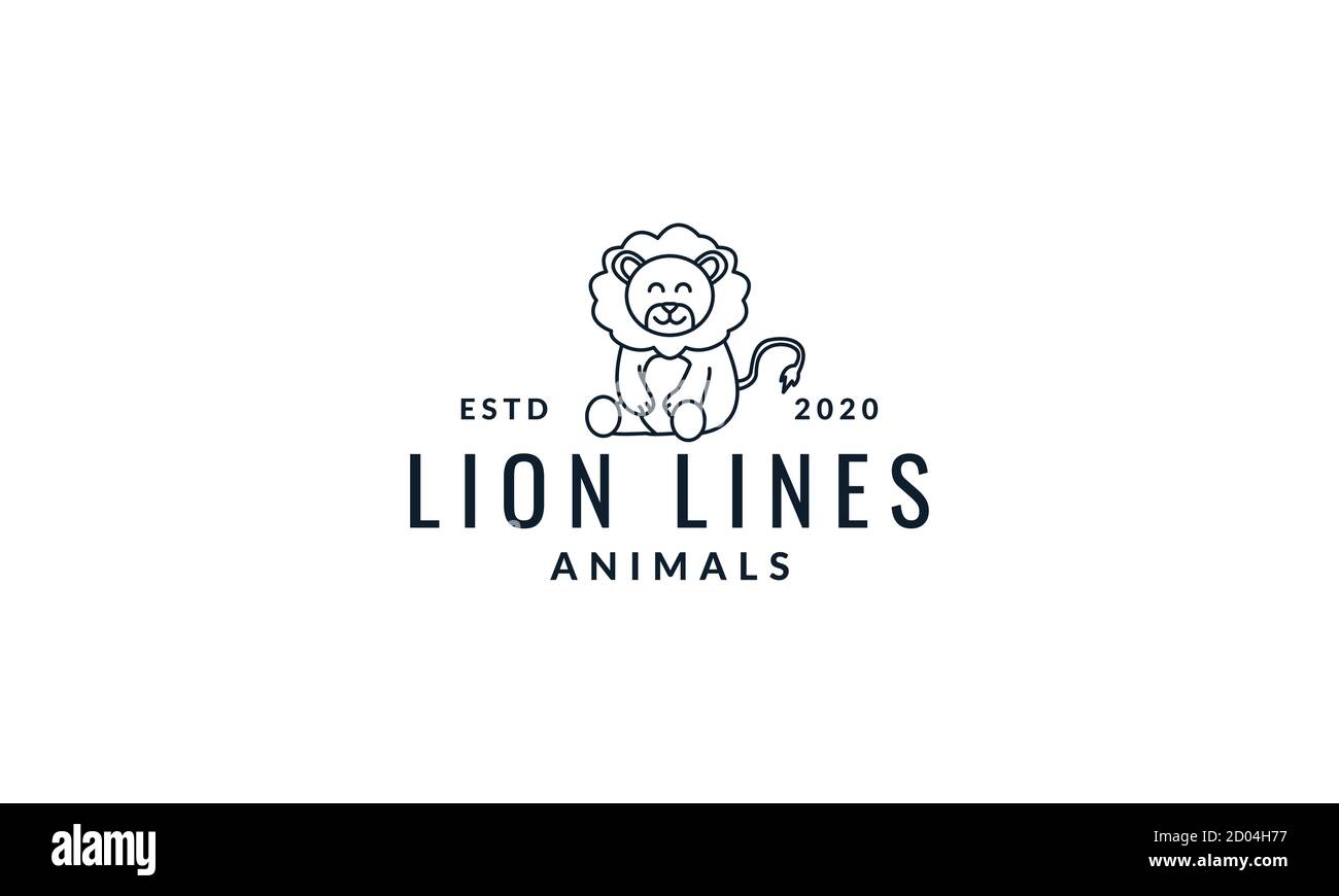 Lion sit Stock Vector Images - Alamy