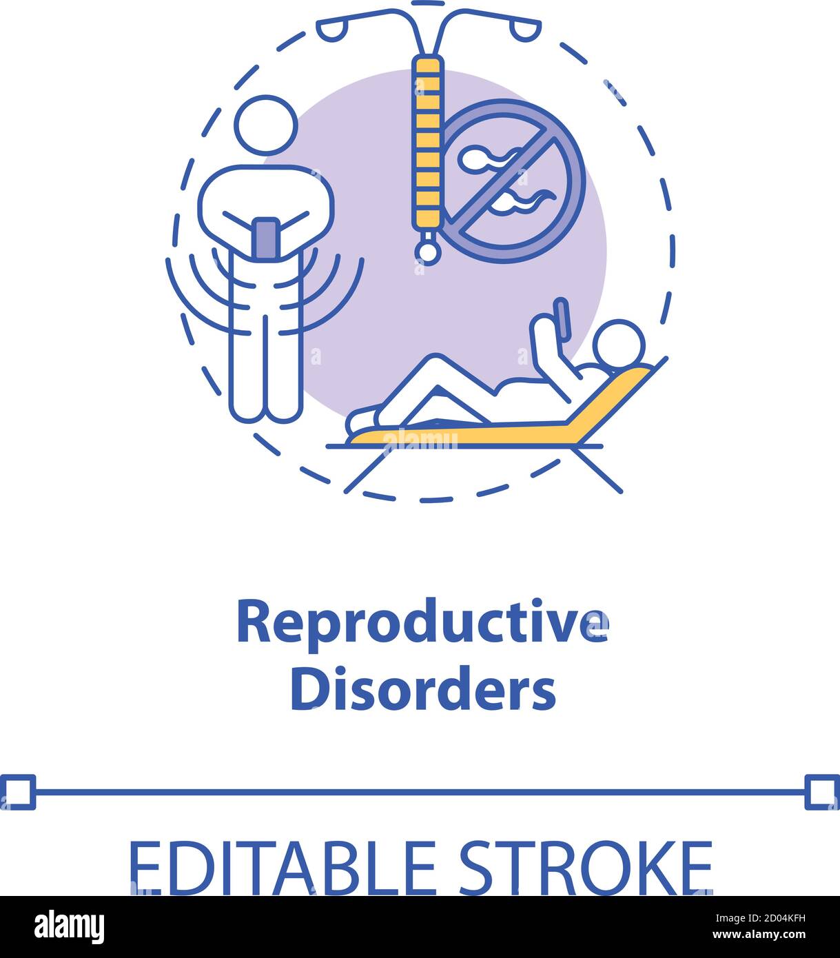Reproductive disorders concept icon Stock Vector Image & Art - Alamy