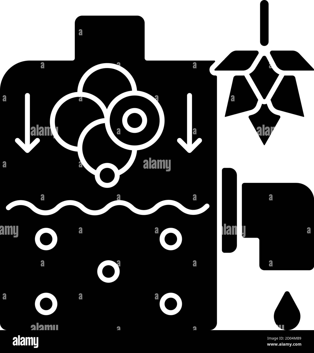 Lautering black glyph icon Stock Vector Image & Art - Alamy