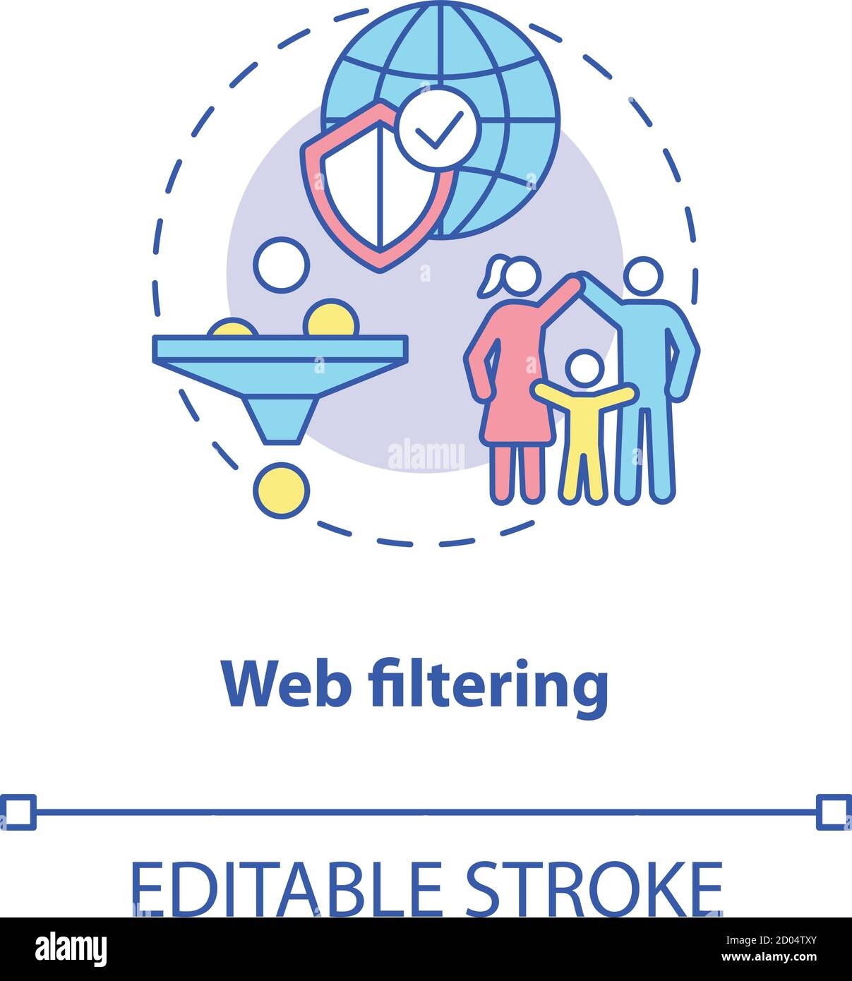 Web Filtering Concept Icon Stock Vector Image And Art Alamy