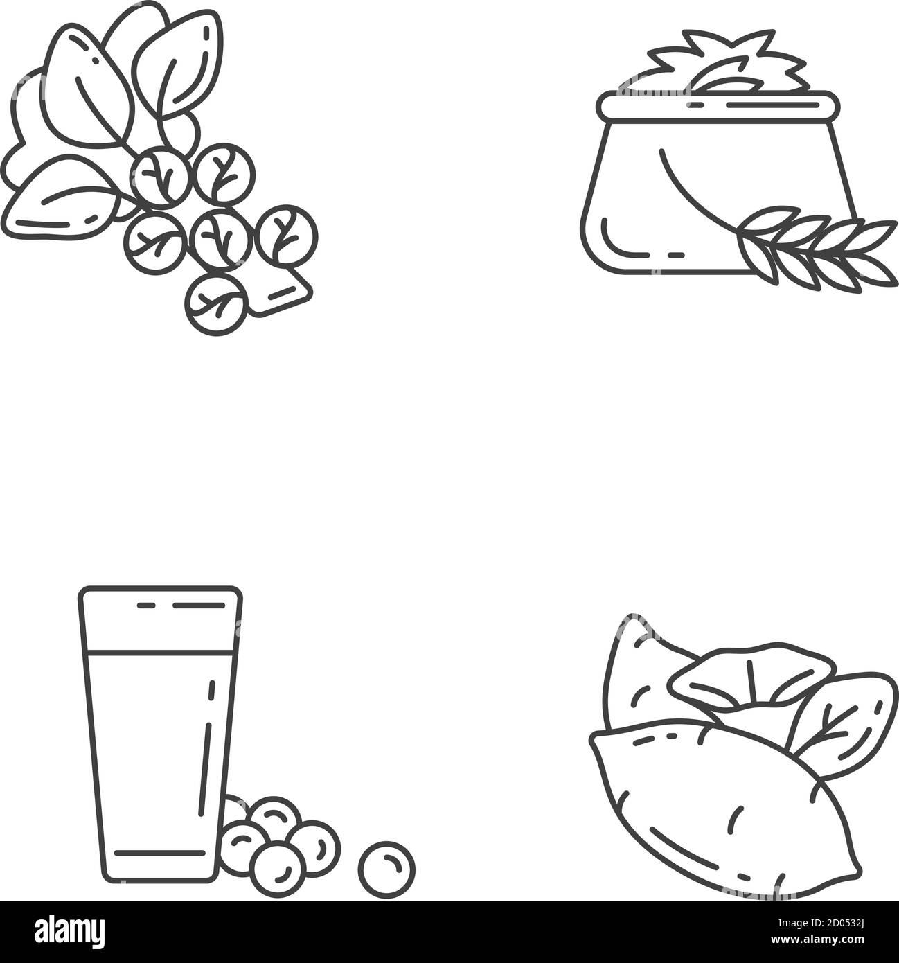 Vegetables icon bundle design Cut Out Stock Images & Pictures - Alamy