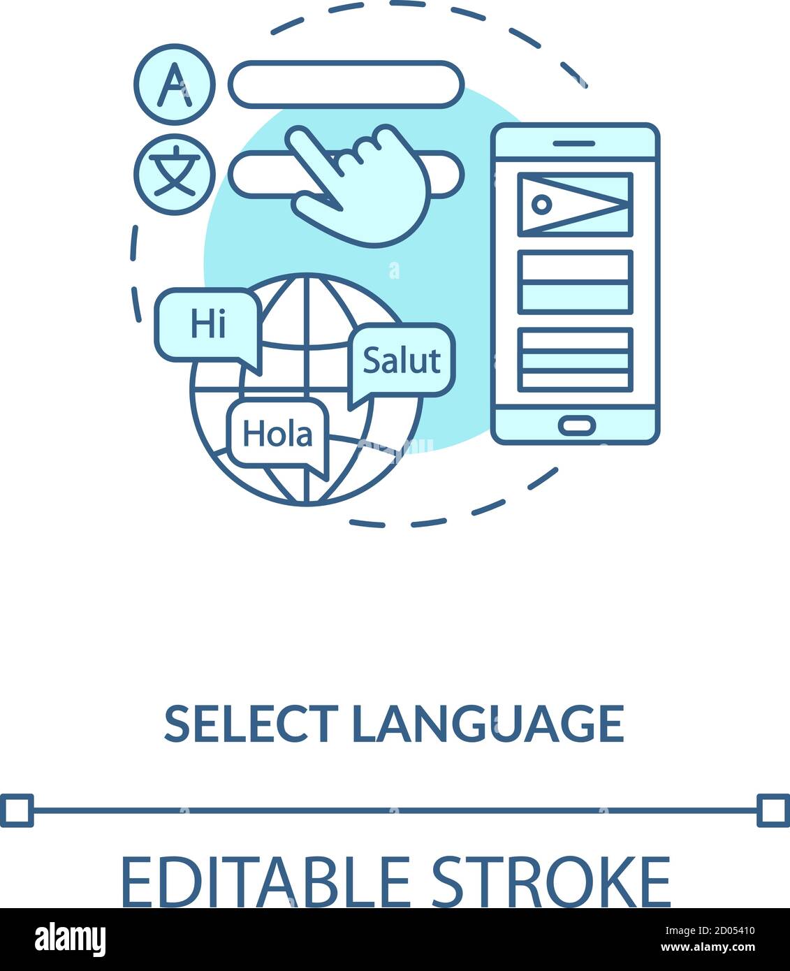 Select language concept icon Stock Vector Image & Art - Alamy