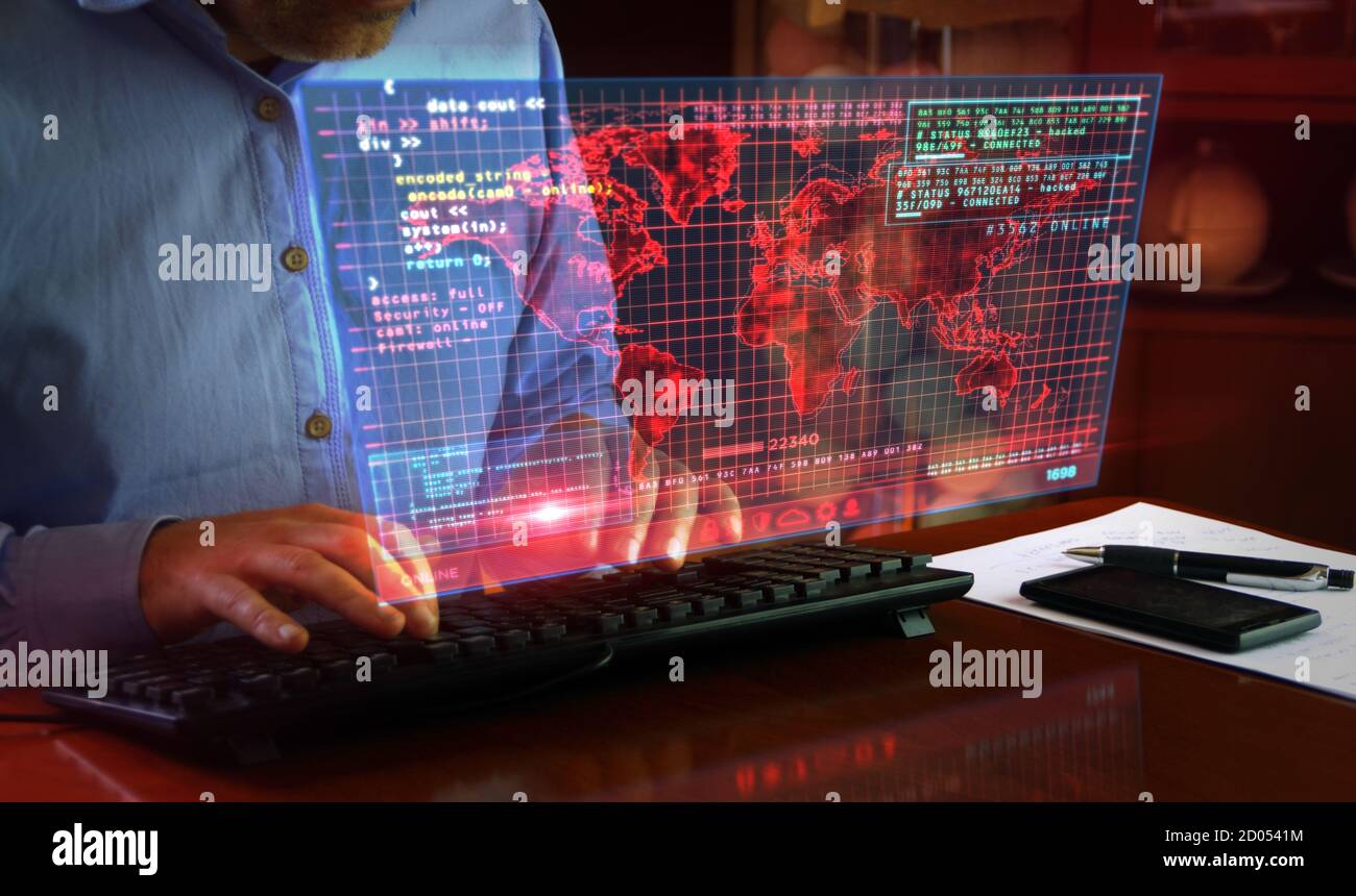 Earth globe map on computer screen. Global business, networking ...