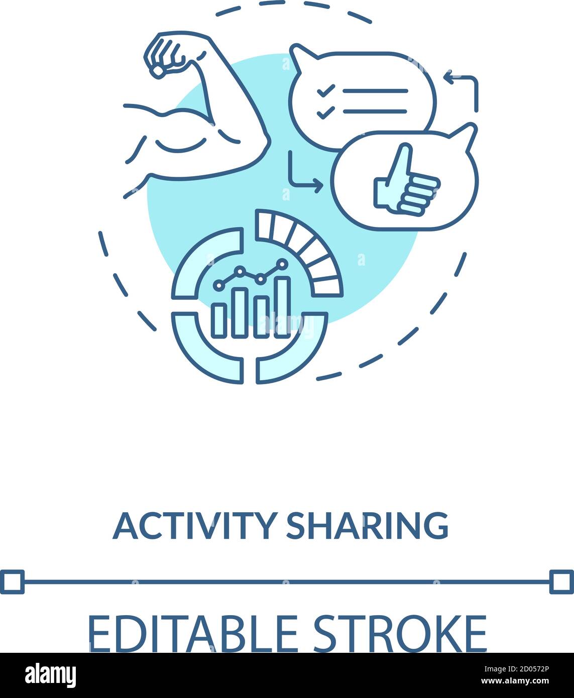 Smart sharing icon outline Stock Vector Images - Alamy