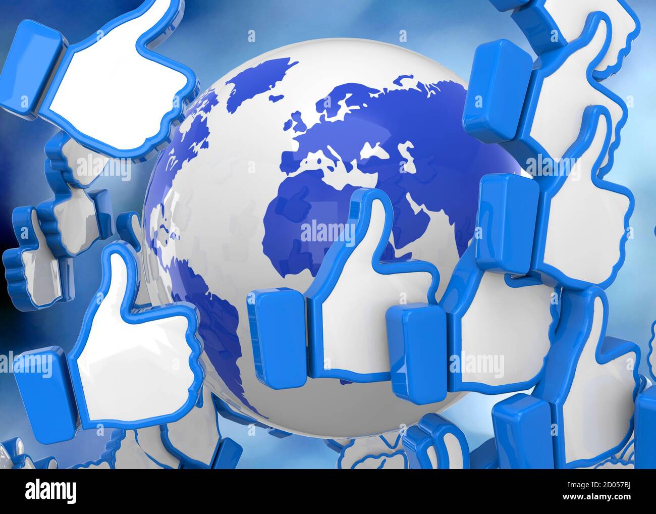 Like Around The World - 3D Stock Photo - Alamy