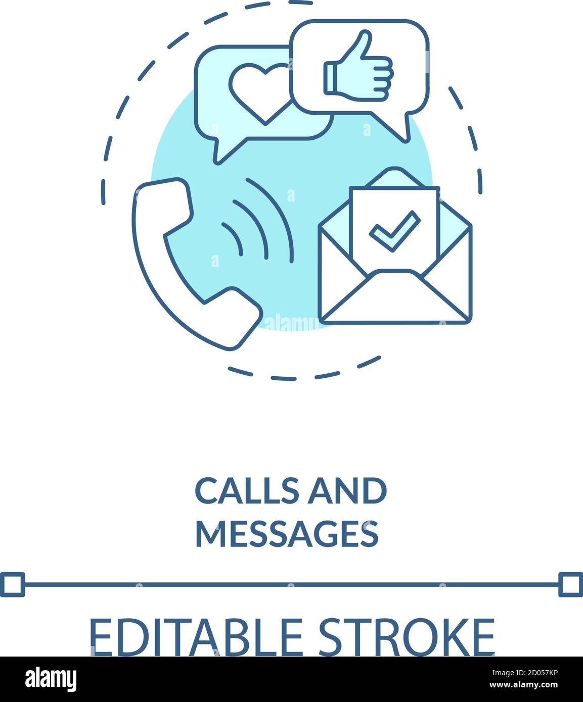 Calls and messages concept icon Stock Vector Image & Art - Alamy