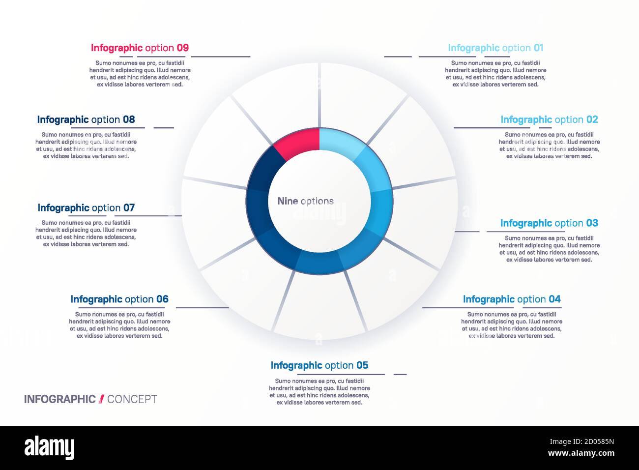 Vector infographic round chart template Stock Vector Image & Art - Alamy