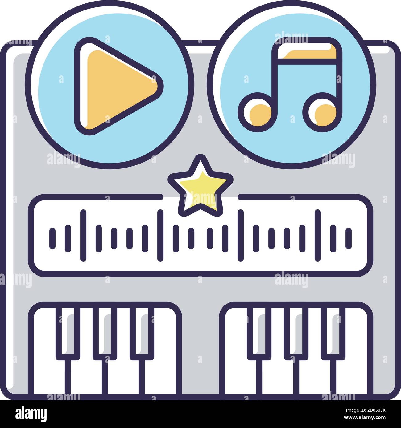 Soundtrack RGB color icon Stock Vector Image & Art - Alamy