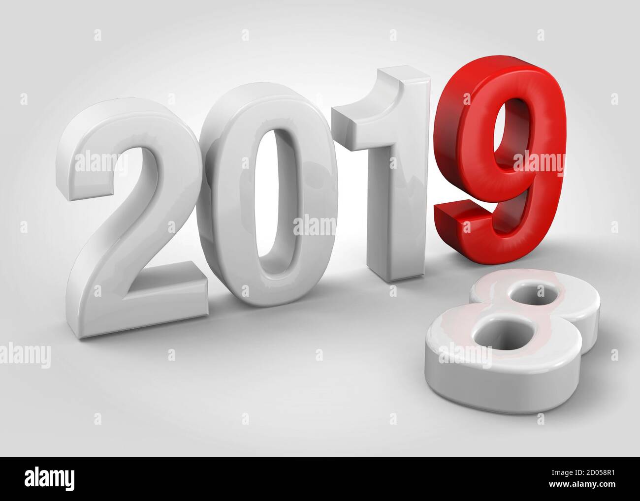 Happy New Year - 3D Stock Photo - Alamy