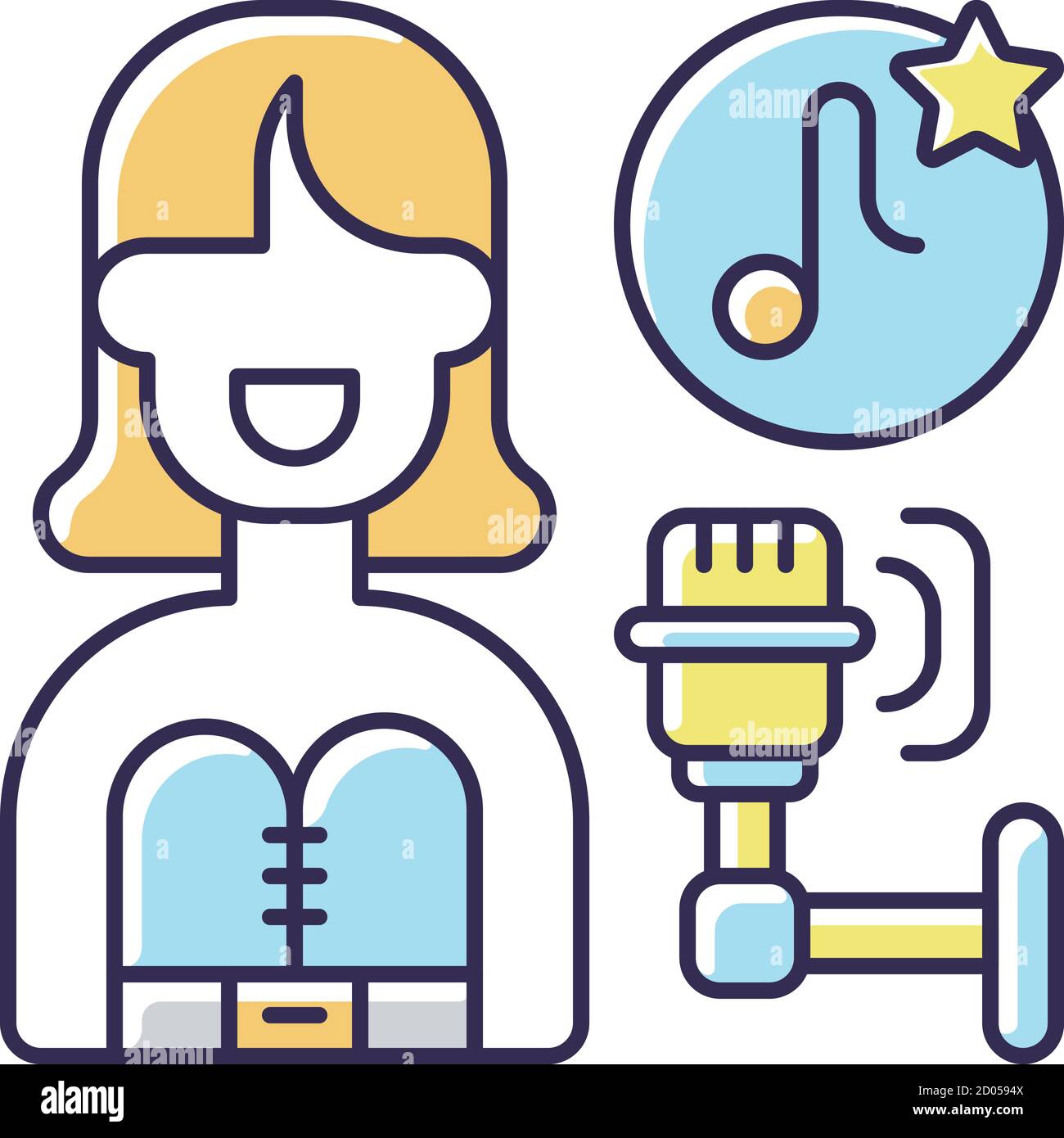 Pop singer female band Stock Vector Images - Alamy