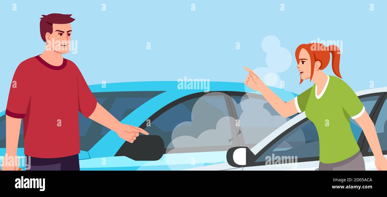 Arguing people semi flat vector illustration Stock Vector Image & Art ...