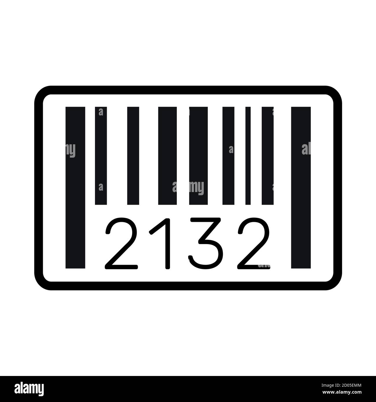 Bar Code Sign Flat Icon Vector Illustration EPS10 Stock Vector Image ...