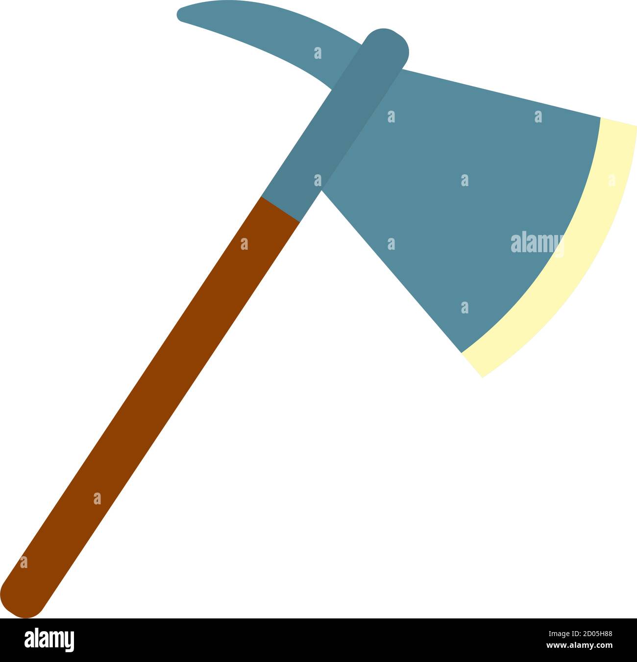 ax tool icon over white background, flat style, vector illustration ...