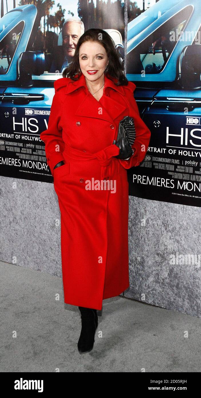 Joan collins his way premiere hi-res stock photography and images - Alamy