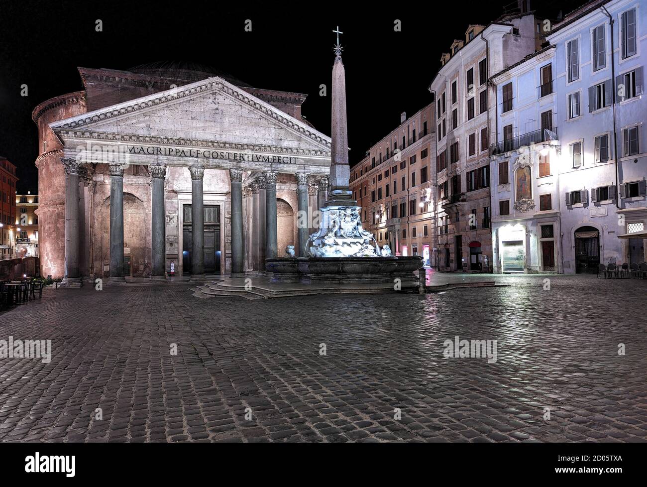 Pantheon Fountain Rome Exterior High Resolution Stock Photography and ...