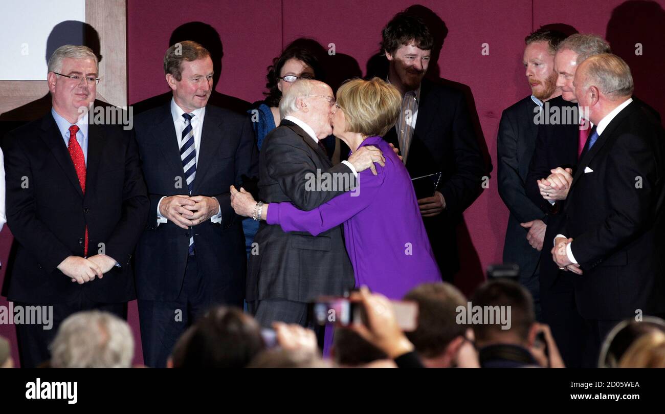 President michael d higgins and his wife sabina coyne higgins hi-res ...