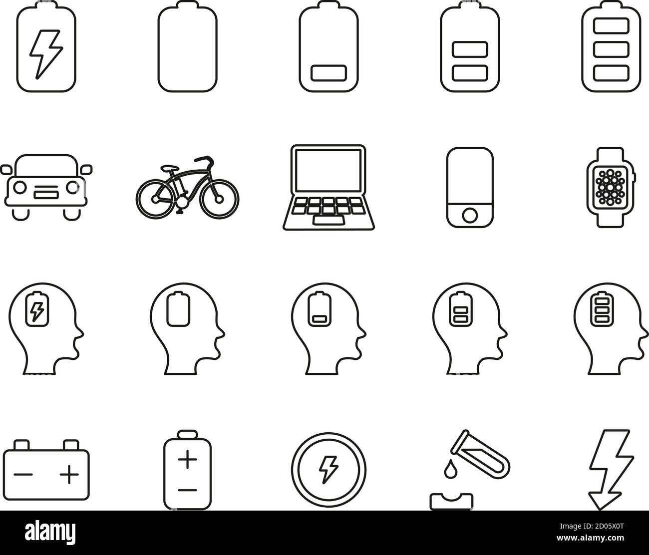 Smart watch battery icon Stock Vector Images - Alamy