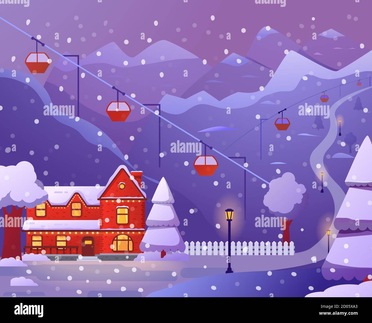 Aerial snow mountains Stock Vector Images - Alamy