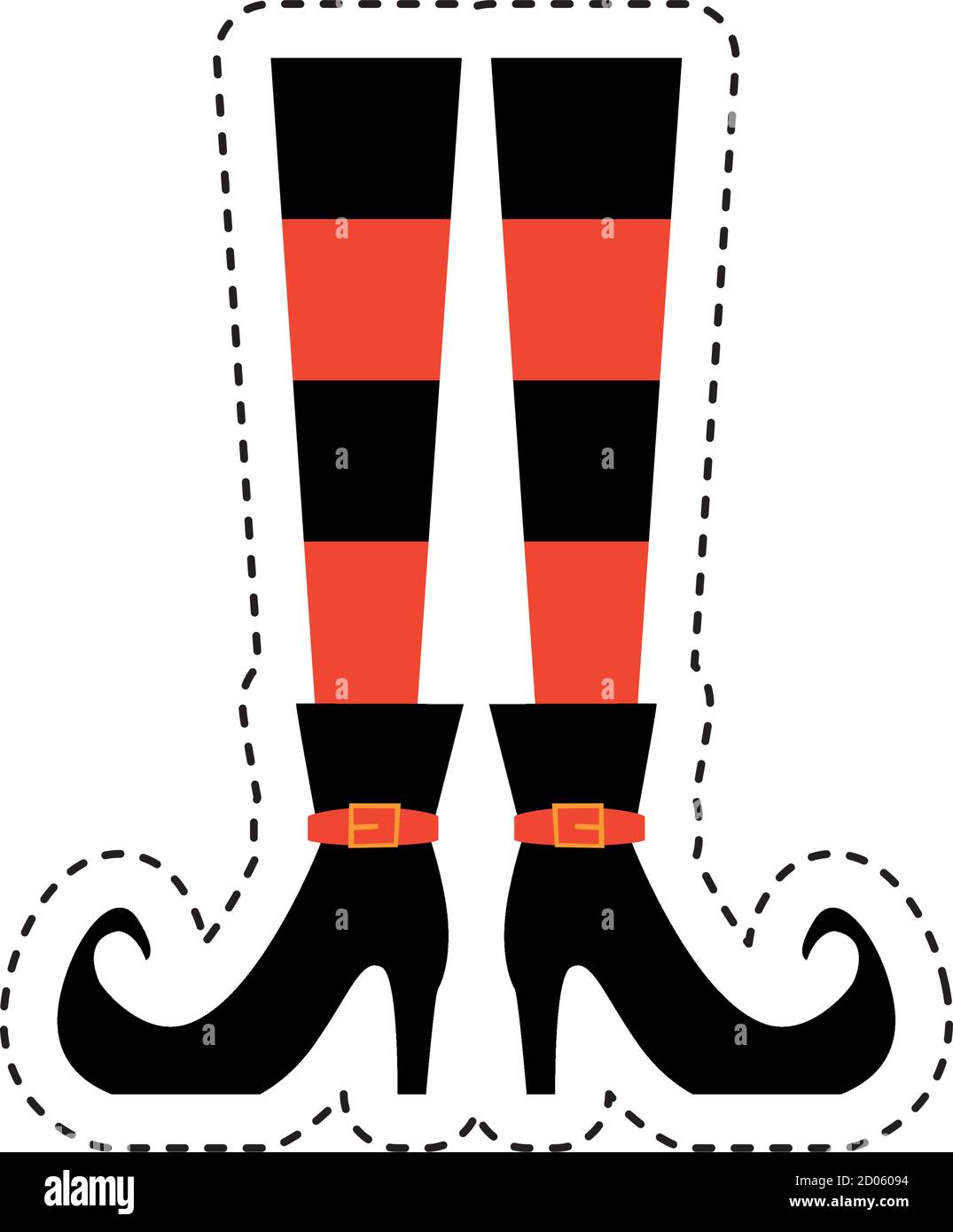 Halloween Witch Legs Clip Art