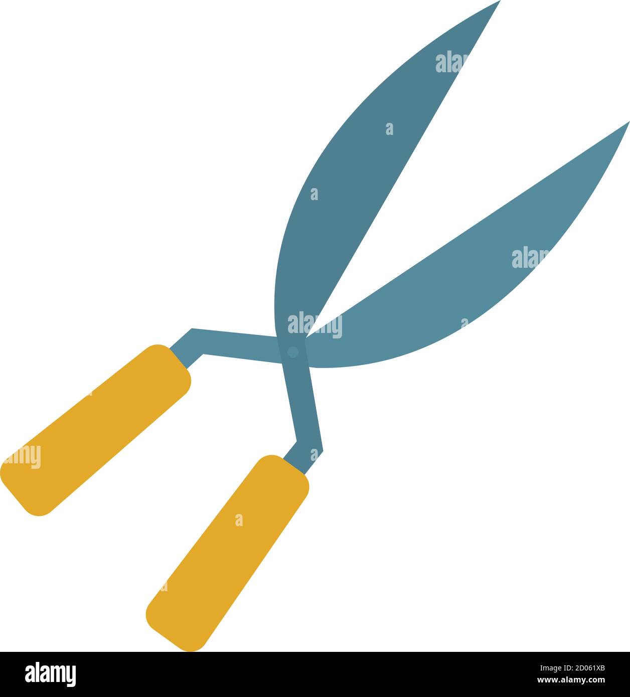 garden scissors icon over white background, flat style, vector ...