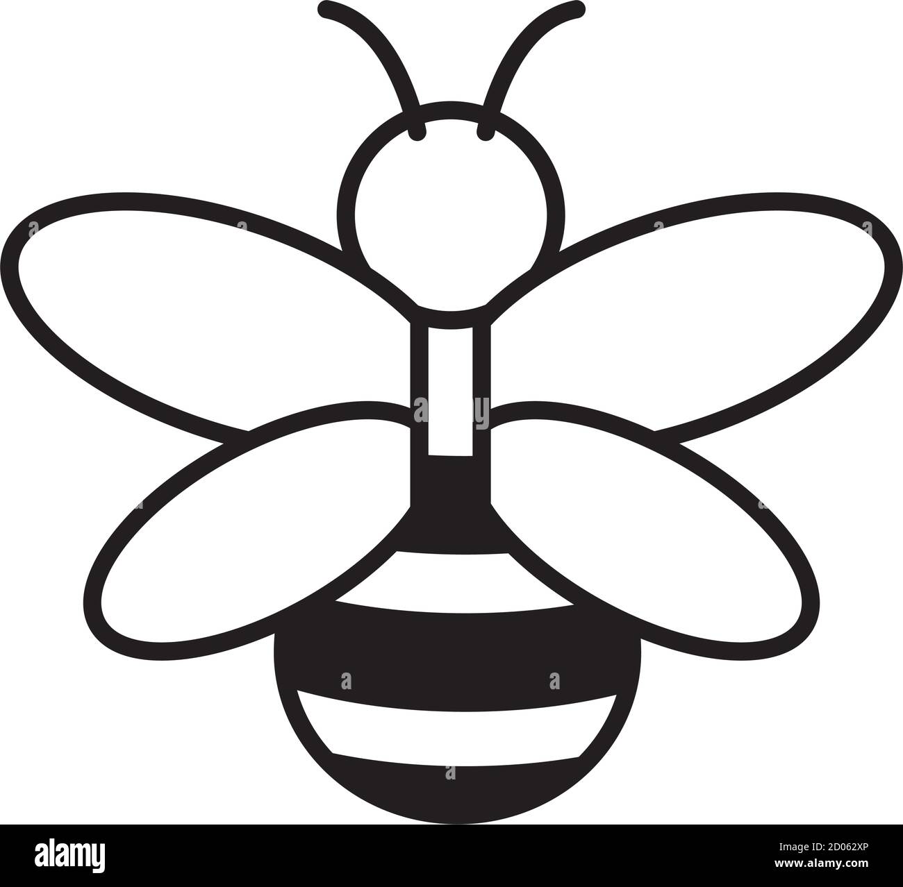 Bee Clip Art Outline