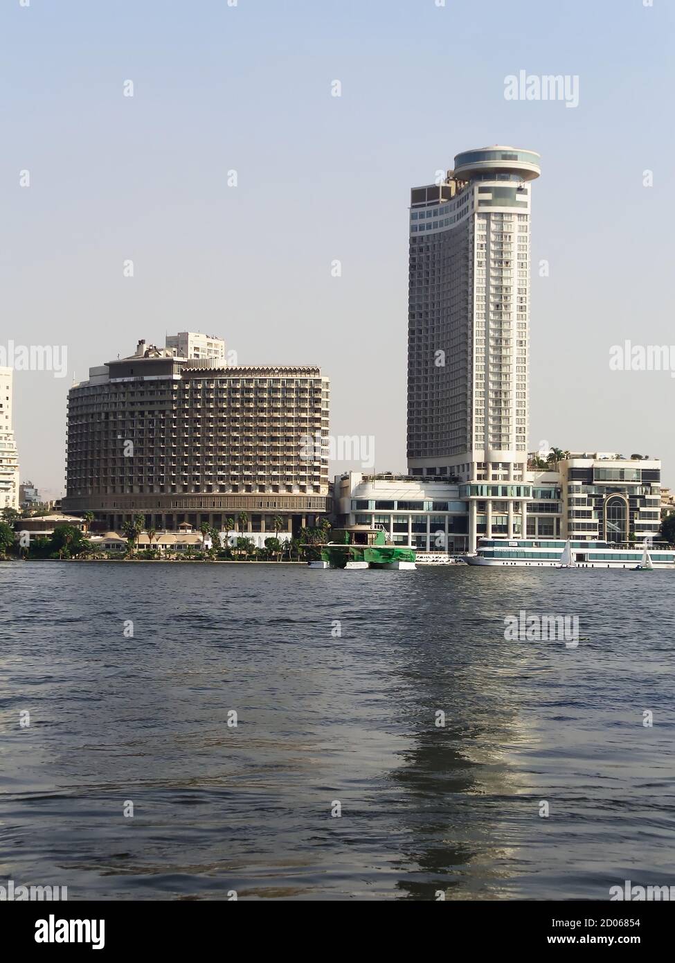 Bank nile river city buildings background hi-res stock photography and ...