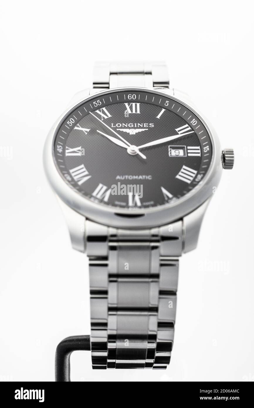 Geneve, Switzerland 01.10.2020 - Longines wrist watch. famous swiss ...