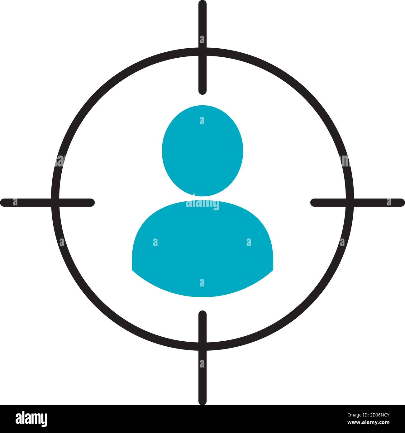 target man icon over white background, half line half color style ...