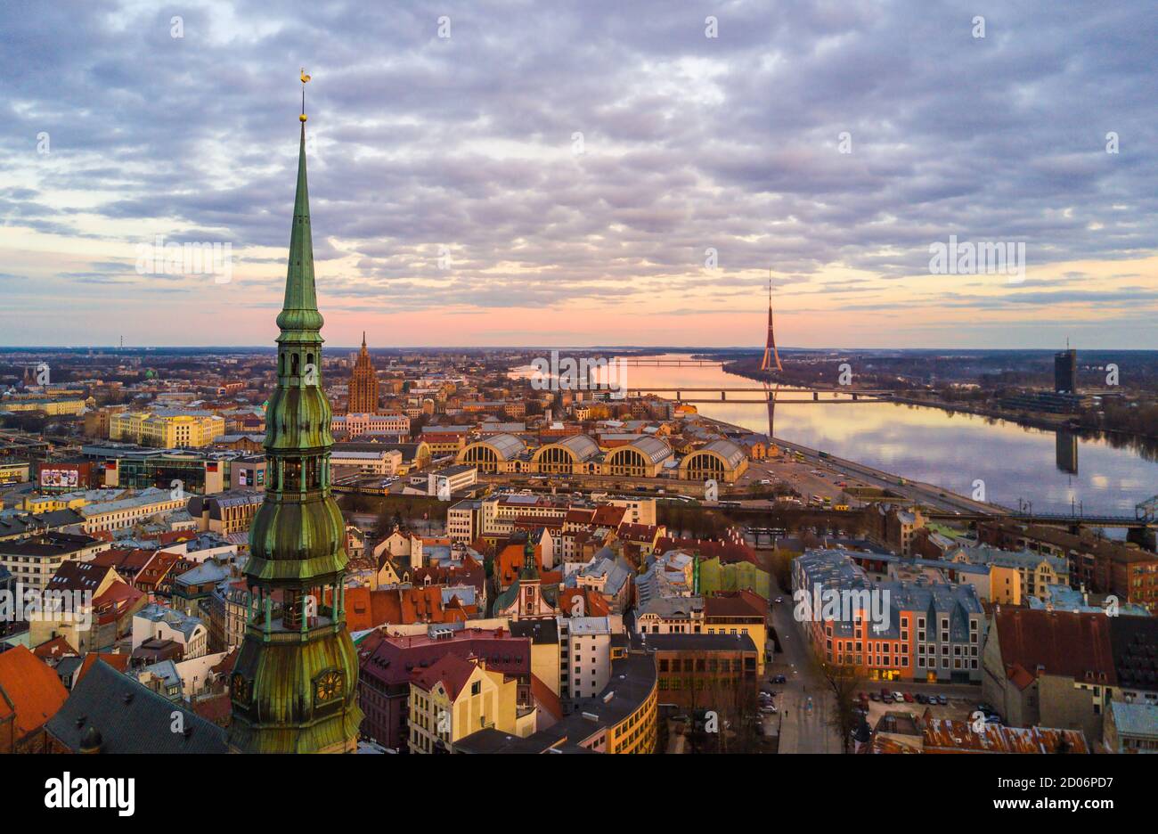 Cityscape of Riga under the sunlight in Latvia - perfect for wallpapers ...