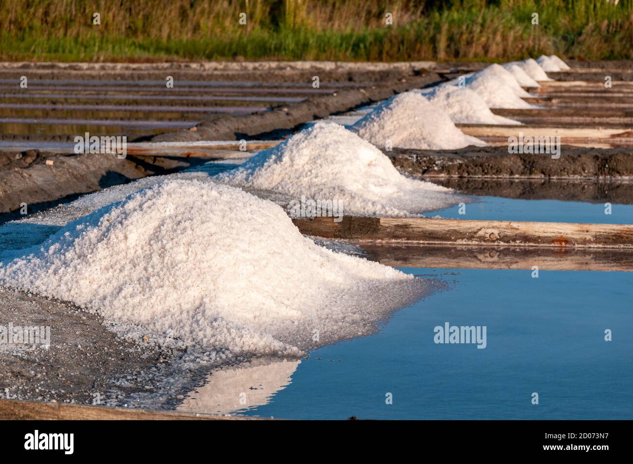Traditional salt extraction at Aveiro, Portugal Stock Photo - Alamy