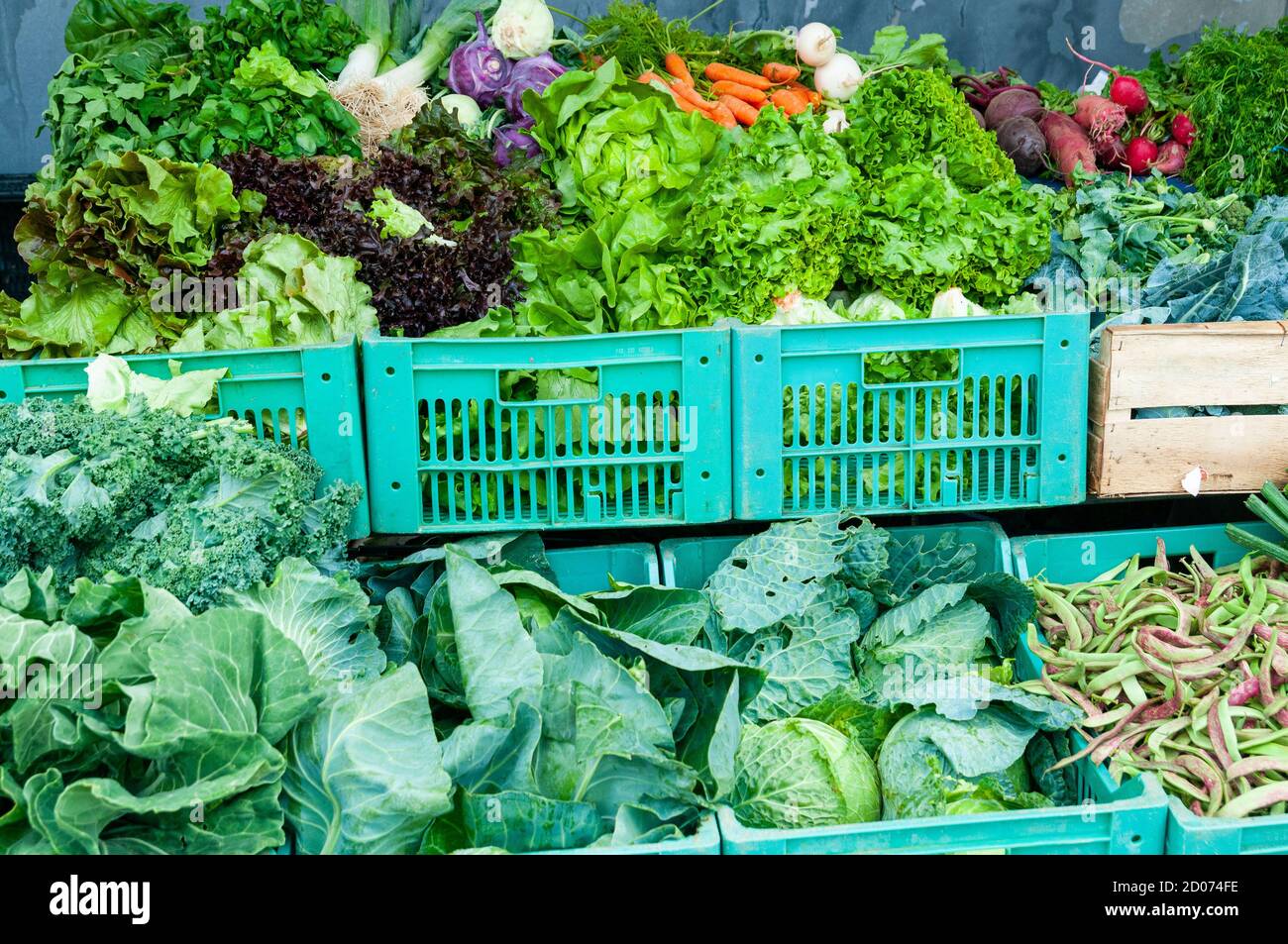 Vegetables at the local market Stock Photo - Alamy