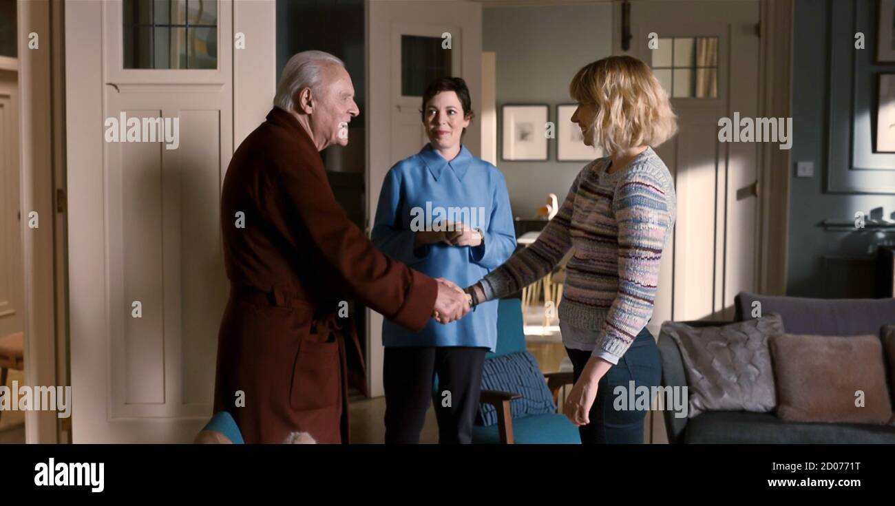 UK. Olivia Colman , Anthony Hopkins and Imogen Poots in the ©Sony ...