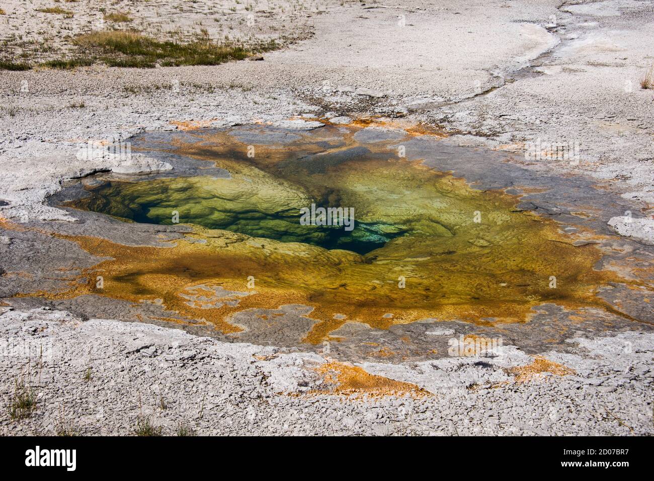 Beautiful geysers in Yellowstone National Park, Wyoming, USA Stock ...