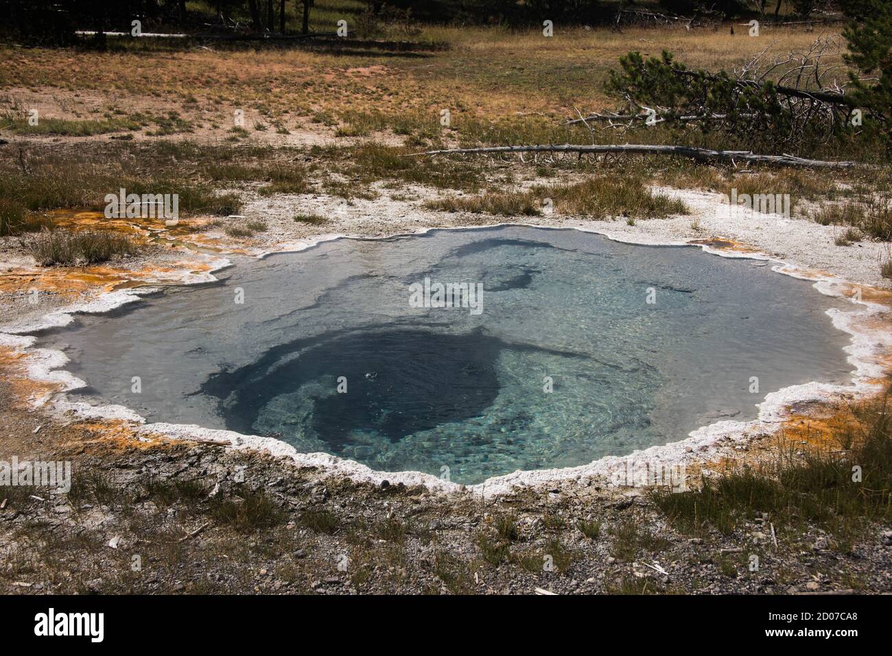 Beautiful geysers in Yellowstone National Park, Wyoming, USA Stock ...